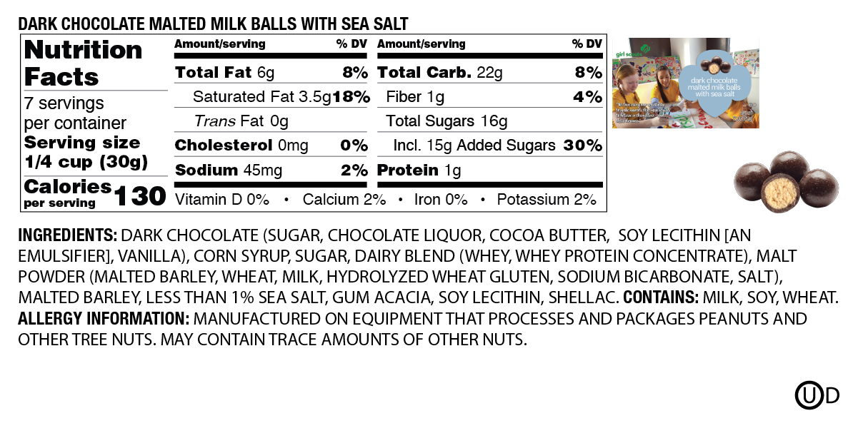 Trophy Nut™ Nutrition Information
