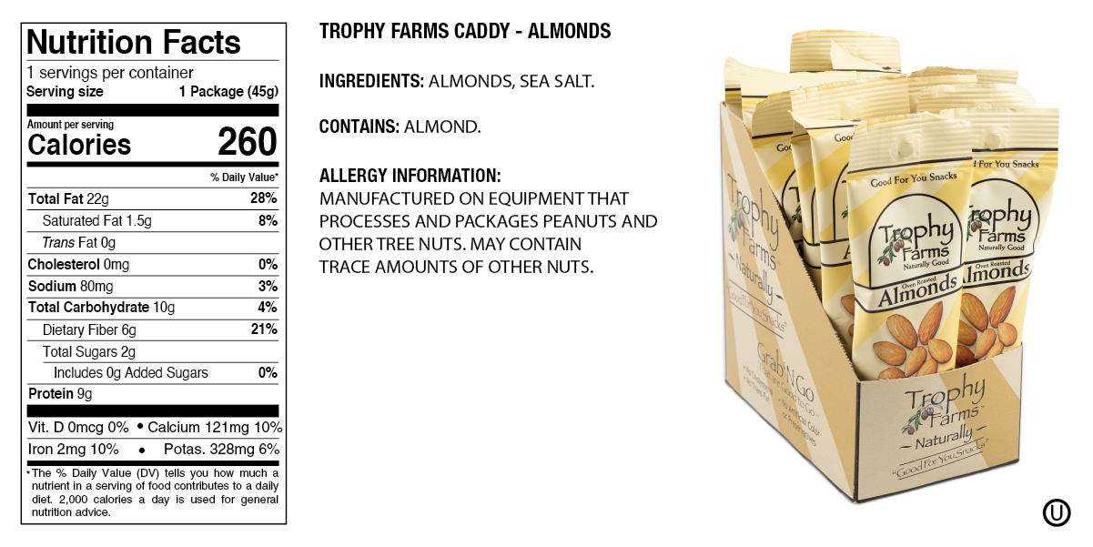 Trophy Nut™ Nutrition Information